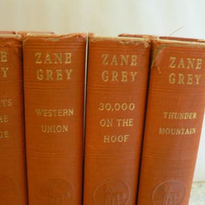 Zane Grey 5 Volume Vintage Collector's Books Circa 1930s - Etsy