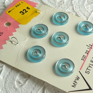 Baby Blue Two Hole Buttons Circa 1970 - Etsy