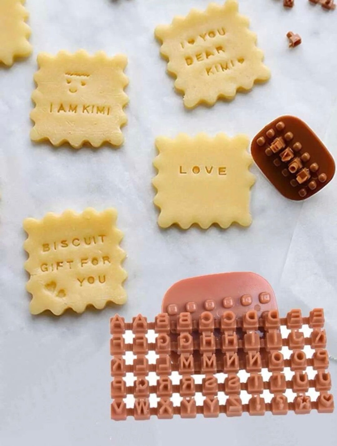 MICRO ALPHABET STAMPS English Alpha-numeric Micro Stamping Kits Polymer ...