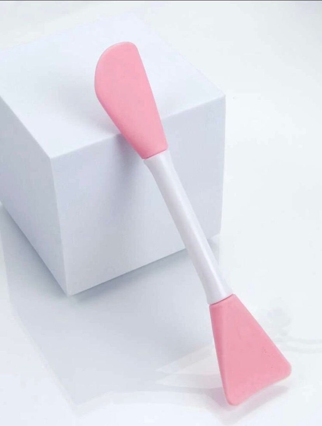 SILICONE STIRRING SPATULA Pink Soft Silicone Stirrer & Scraper ...