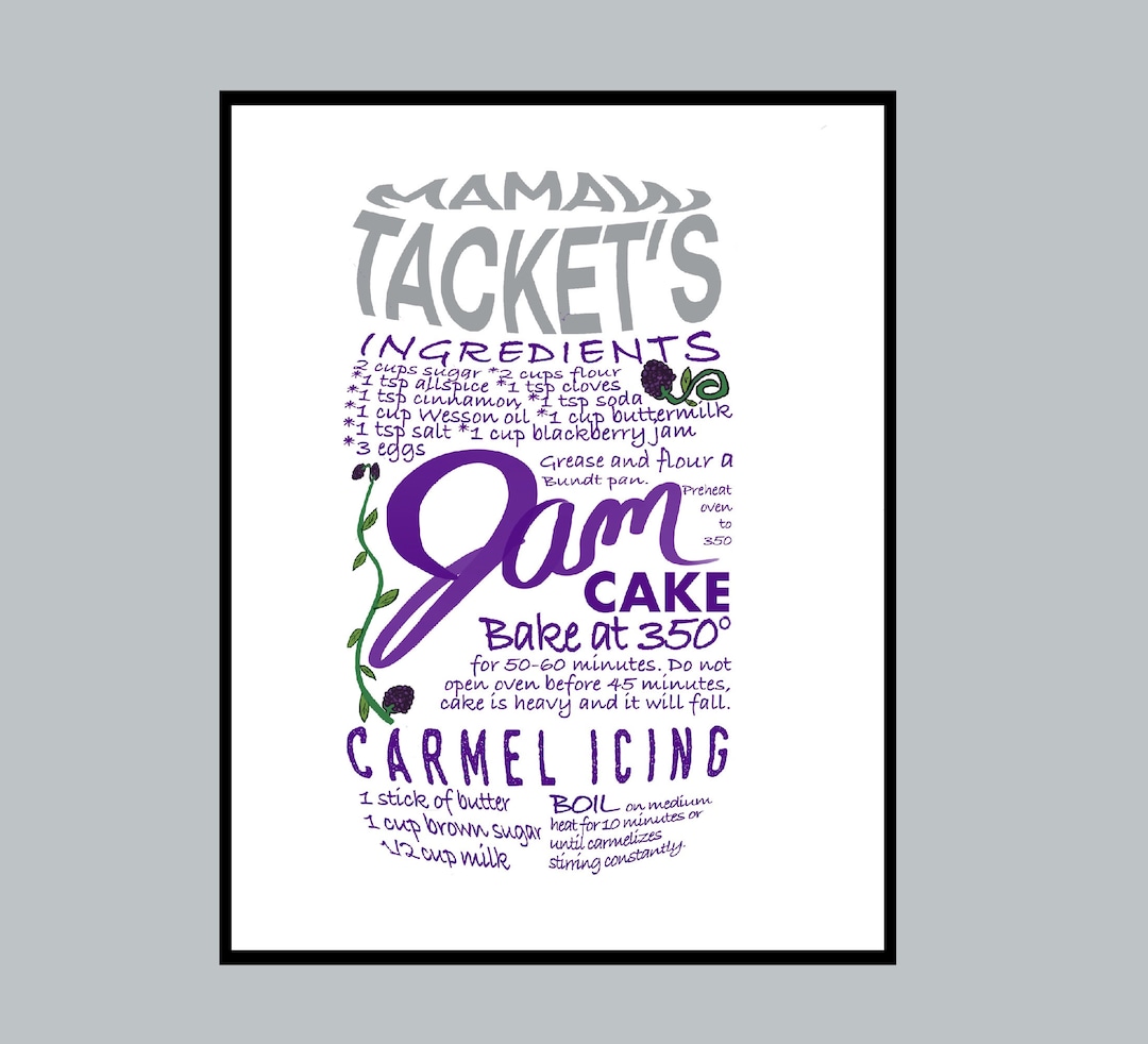 Homemade Recipe, Printable Wall Art, Kitchen Decor, Recipe Word Art - Etsy