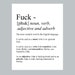 Humorous Curse Word Print - Etsy
