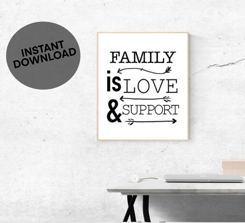 Family Quote Art, Instant Digital Download, Digital Prints, Printable ...