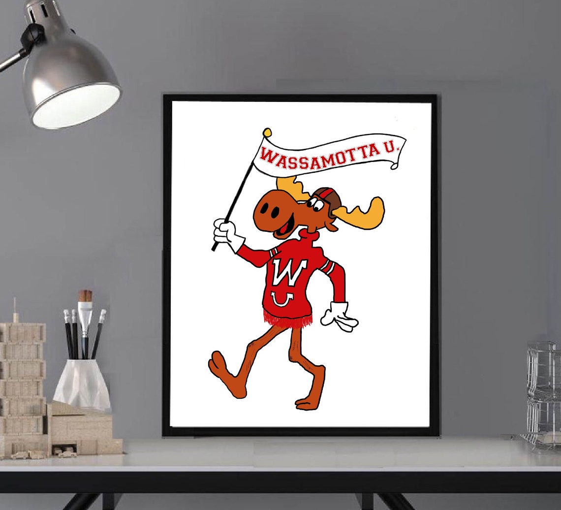 Retro Bullwinkle Digital Drawing - Etsy