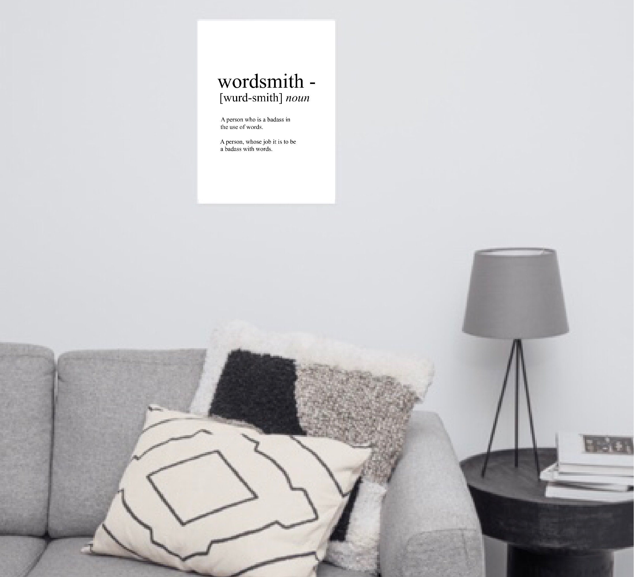 Humorous Wordsmith Definition Poster, Geek Art, Funny Art Print, Wall ...