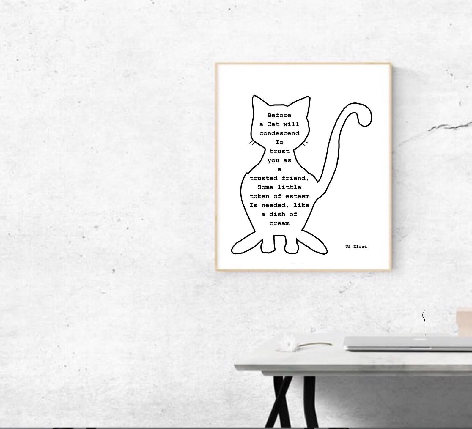 TS Eliot Cat Poem Famous Poet Print Printable Wall Art Cat - Etsy