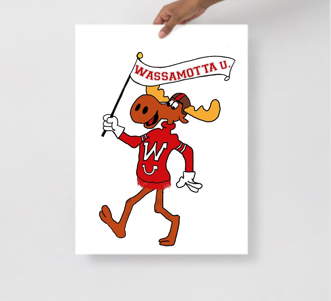 Retro Bullwinkle Digital Drawing - Etsy