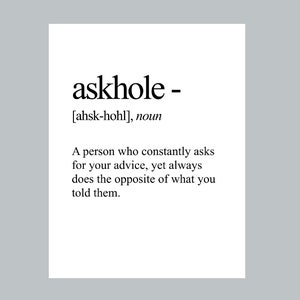 Humorous Definition Print, Instant Digital Download, Printable Wall Art ...