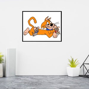 Jinks the Cat and Pixie and Dixie Poster, Instant Digital Download ...