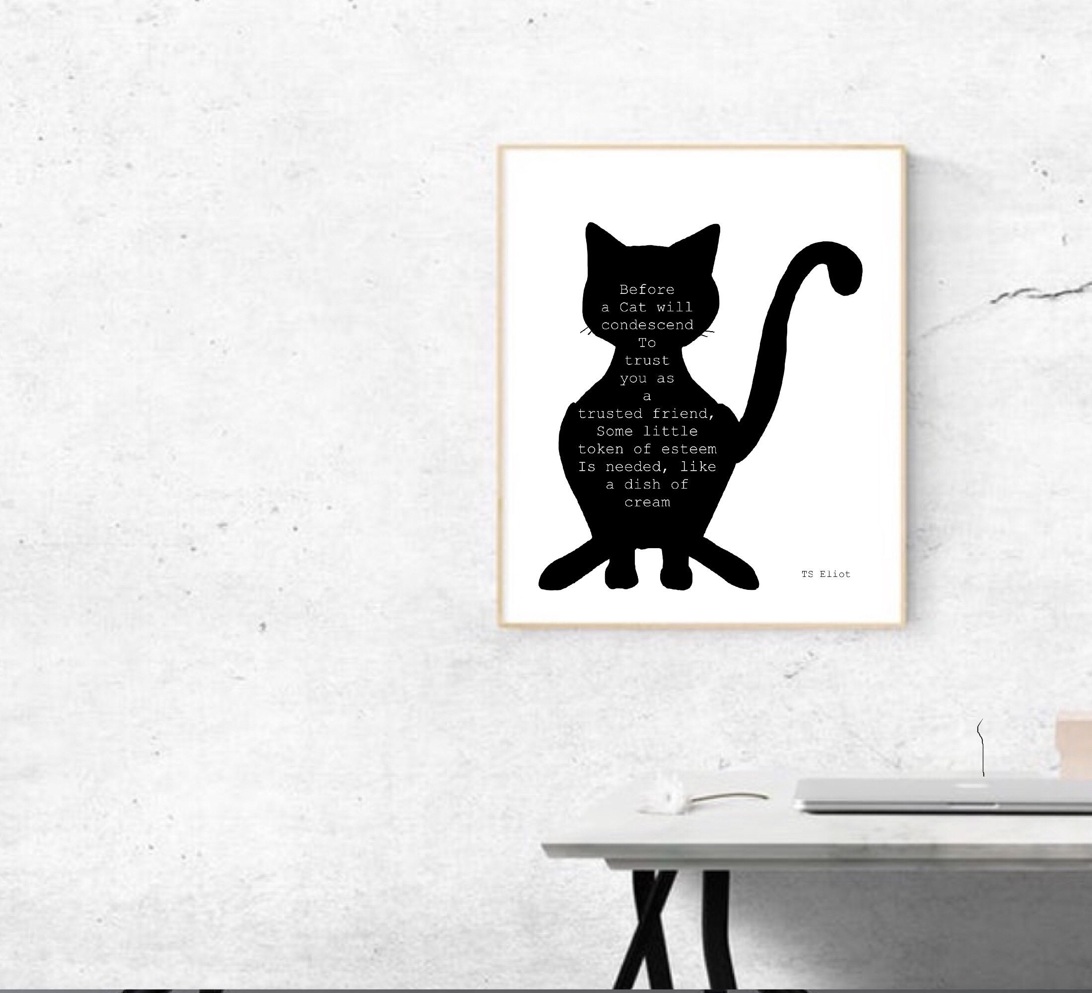 TS Eliot Cat Poem, Famous Poet Print, Printable Wall Art, Cat Lover ...