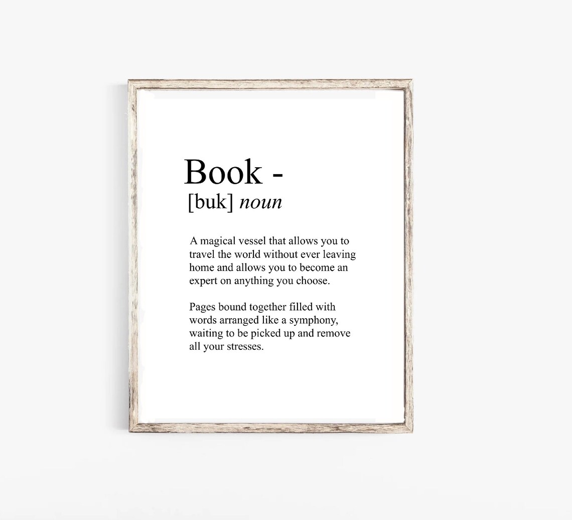 Book Lover Instant Download Printable Wall Art - Etsy