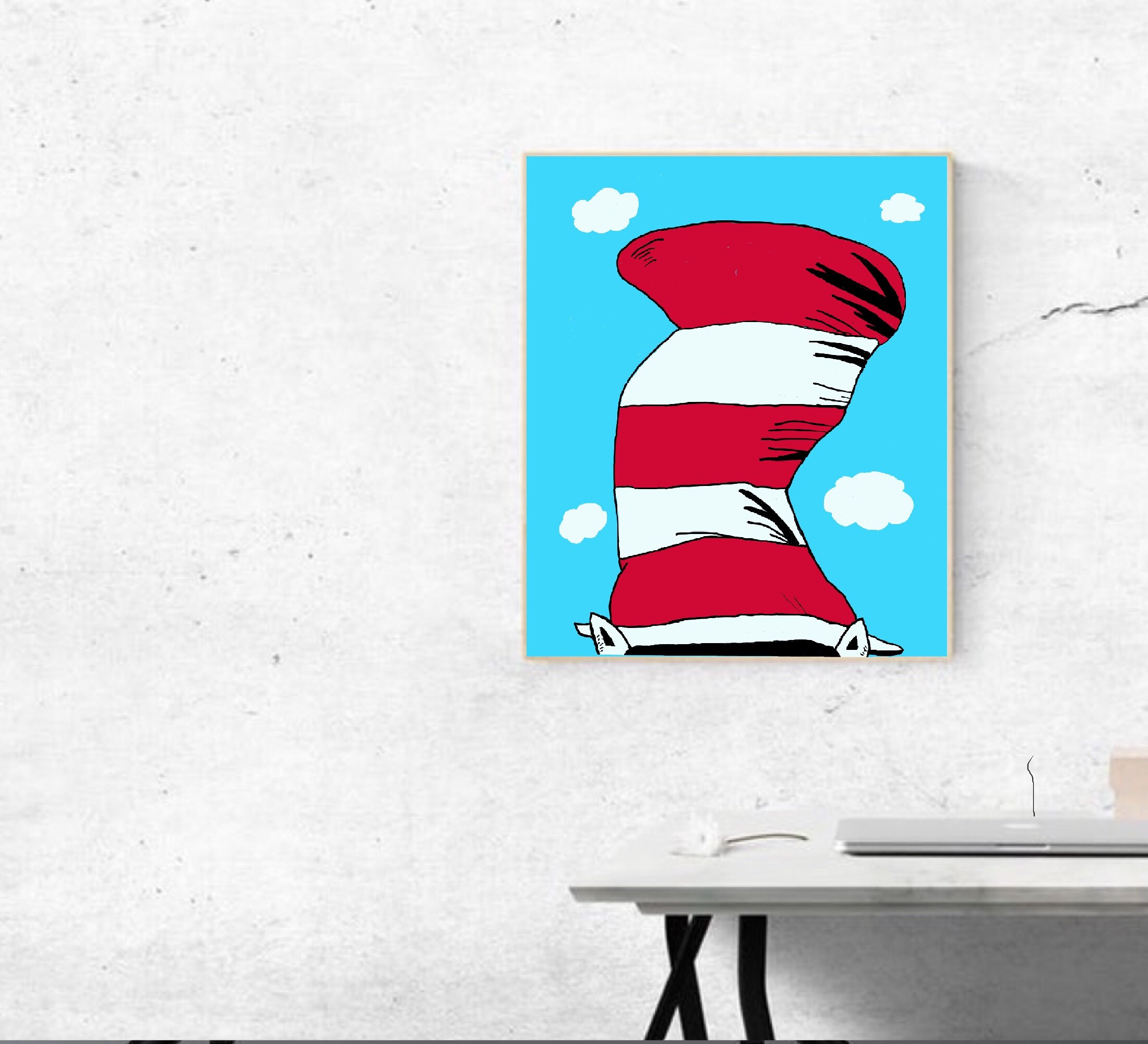 Dr. Seuss Cat in the Hat Art, Children’s Book Art Prints, Instant ...