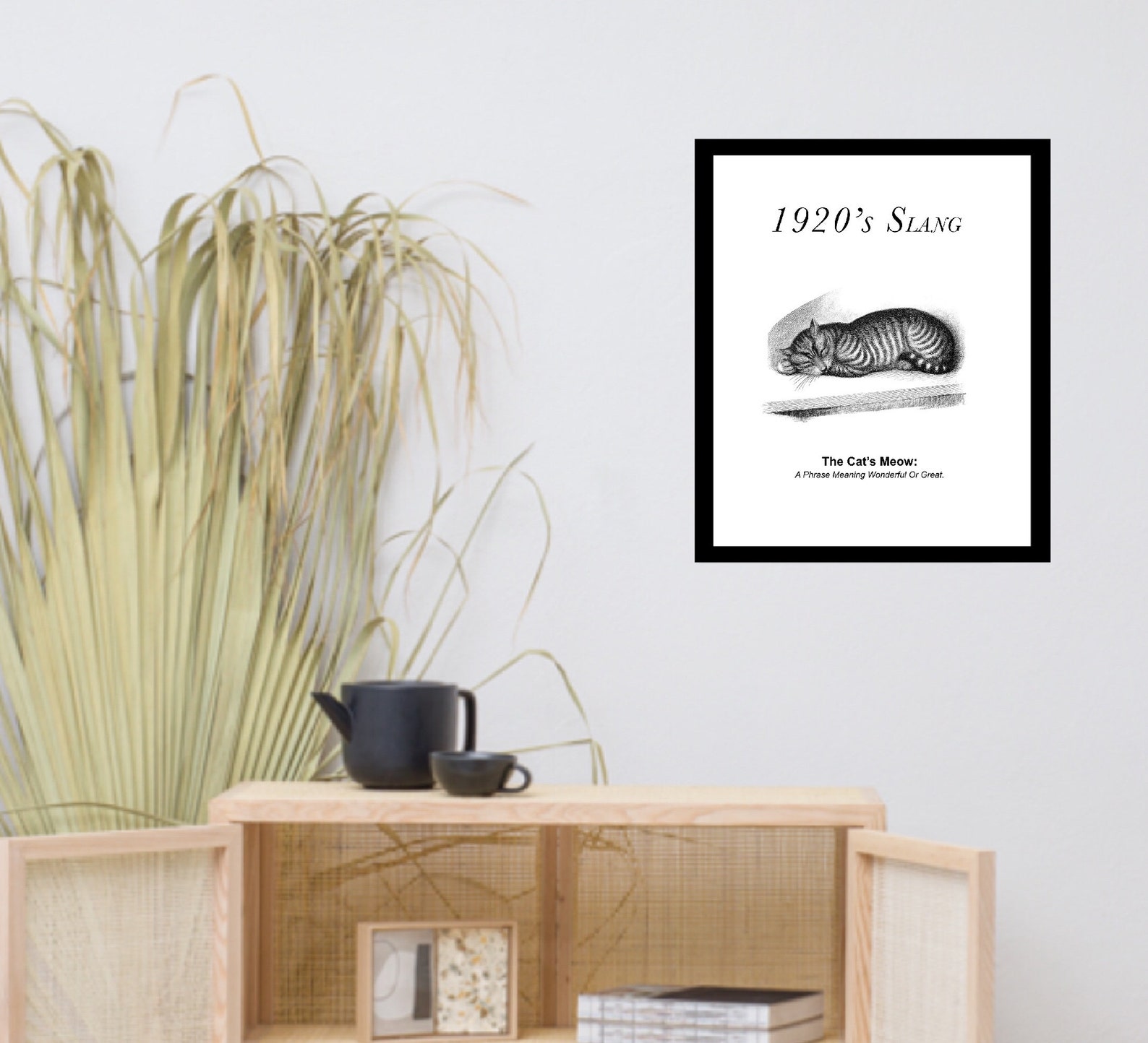 Cat’s Meow Definition Print, 1920’s Slang Definition Print, Instant ...