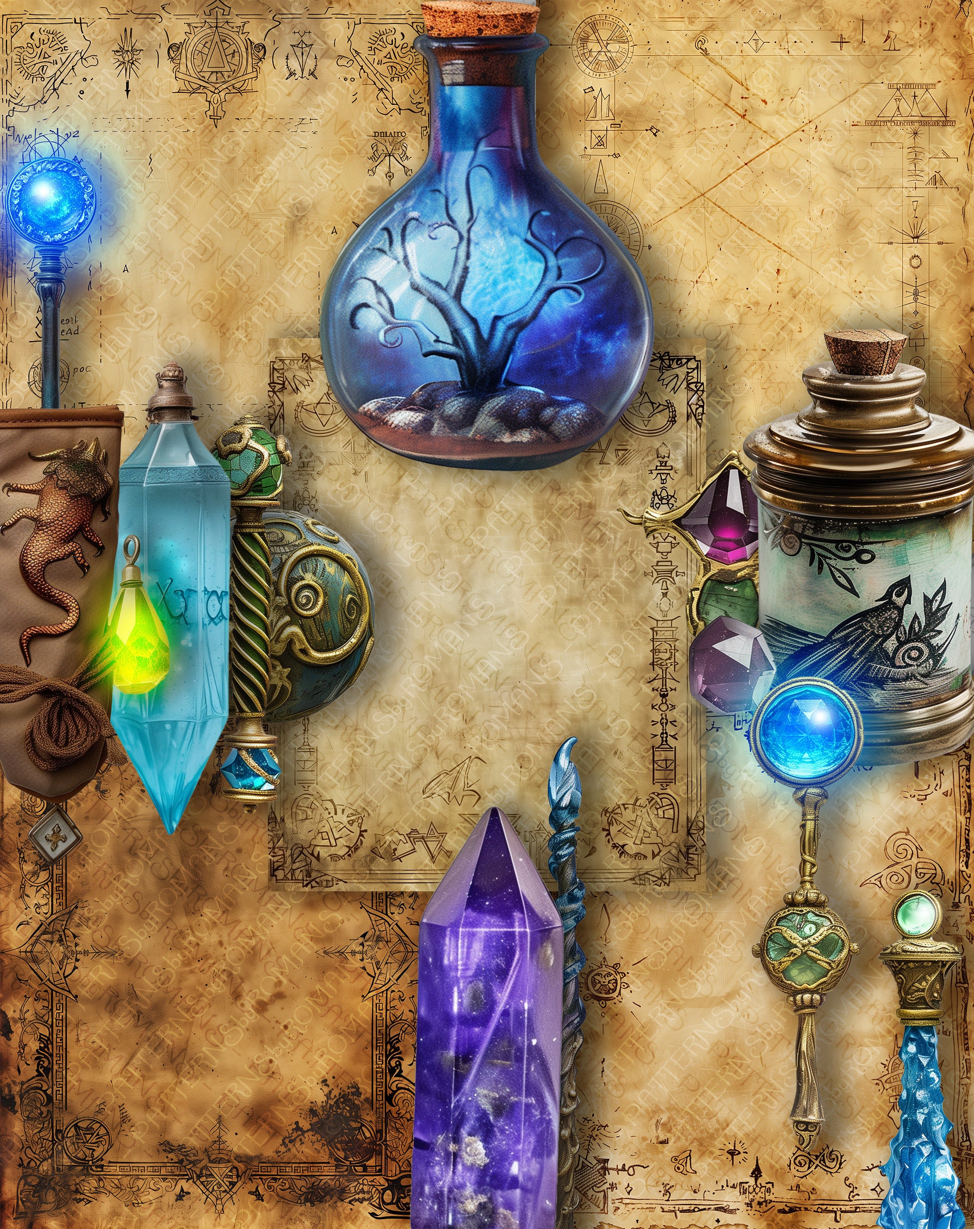 Old Paper Pages Collection, Junk Journal, Spellbook, Scrapbook Kit ...