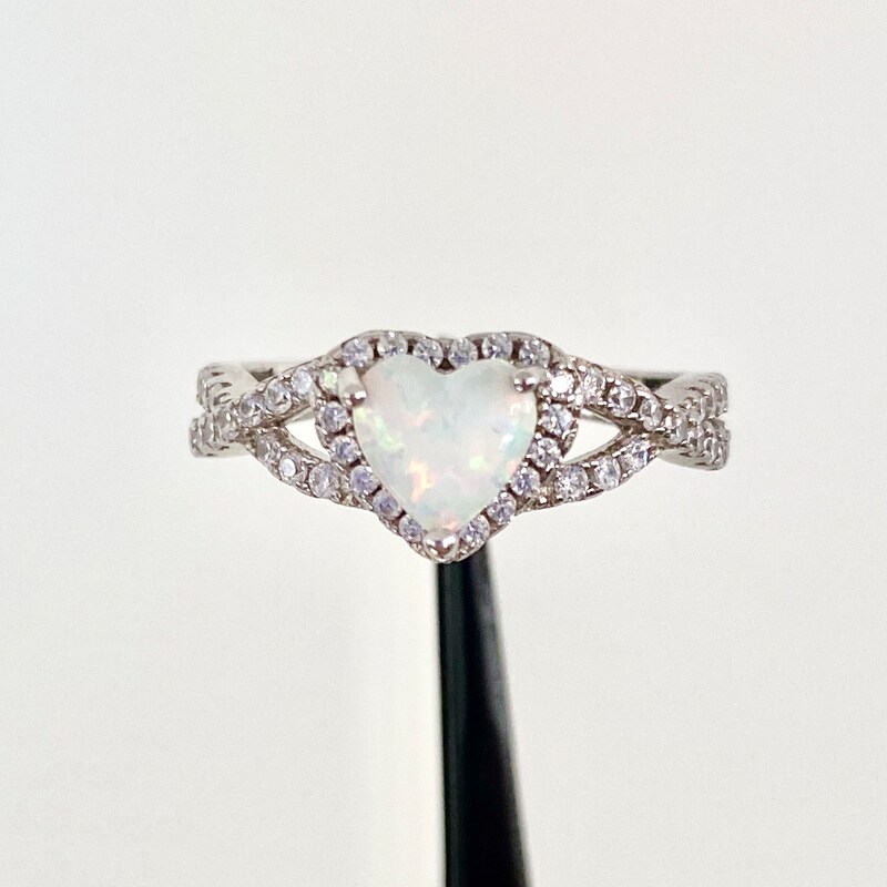 Opal Heart Ring - Etsy