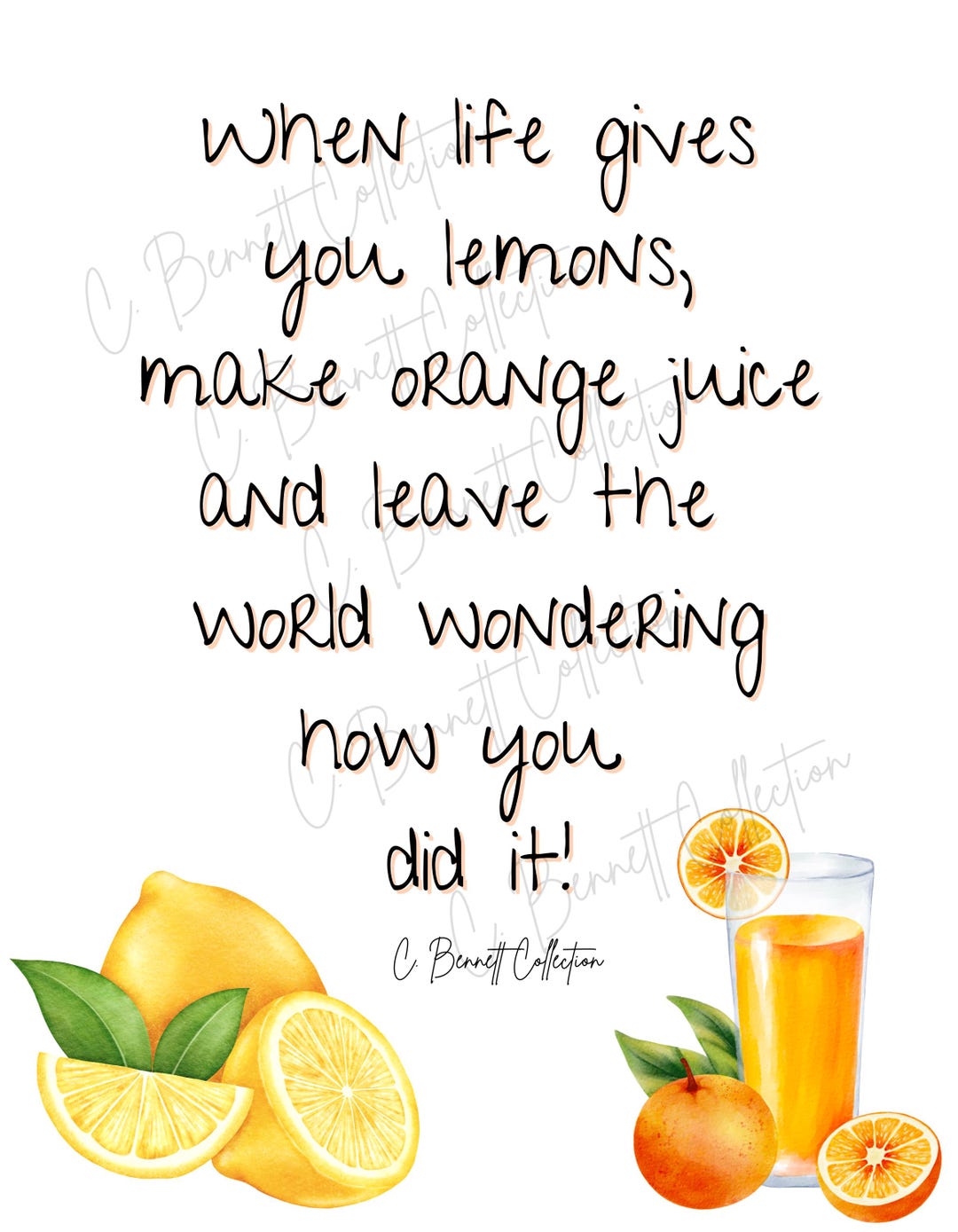 Printable Wall Art, When Life Gives You Lemons Wall Art, Printable ...