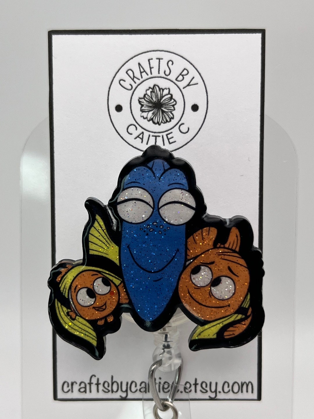 Dory, Nemo, & Merlin Retractable ID Badge Reel - Etsy