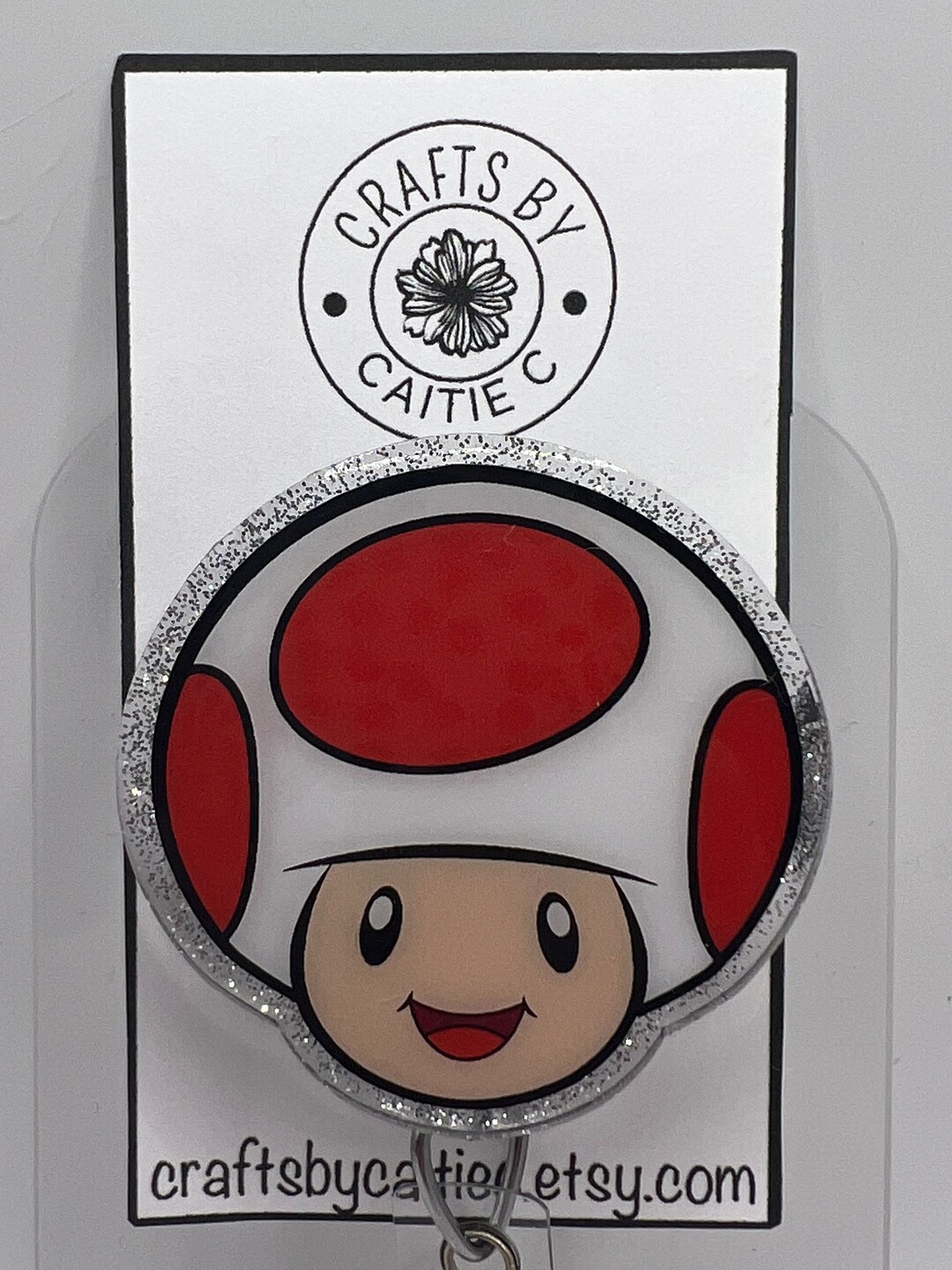 Nintendo Toad Retractable ID Badge Reel - Etsy