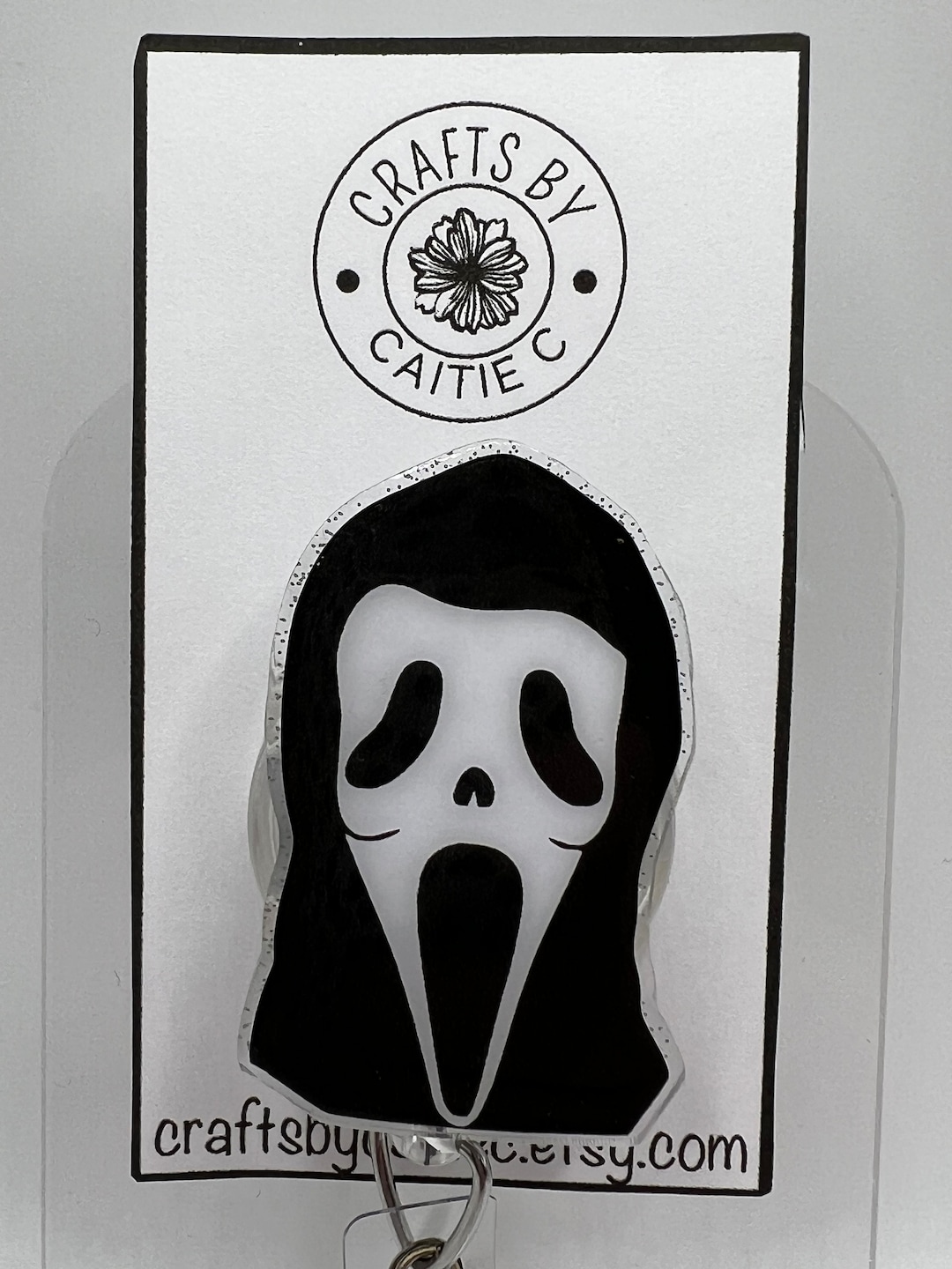 Scream Ghostface Head Retractable ID Badge Reel - Etsy