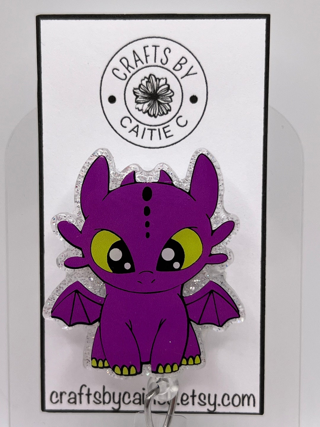 Toothless Dragon Retractable ID Badge Reel - Etsy