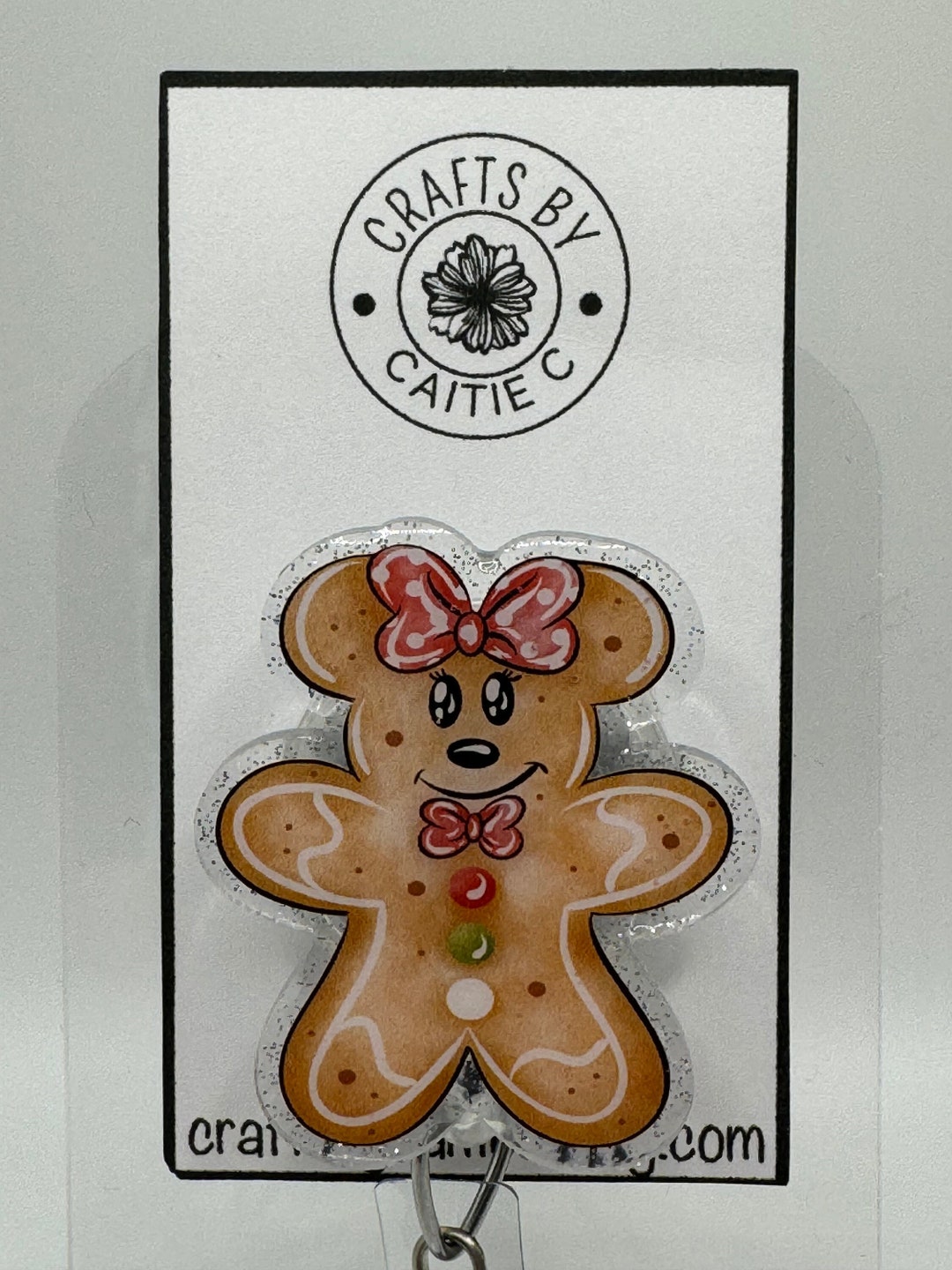 Minnie Mouse Gingerbread Retractable ID Badge Reel - Etsy