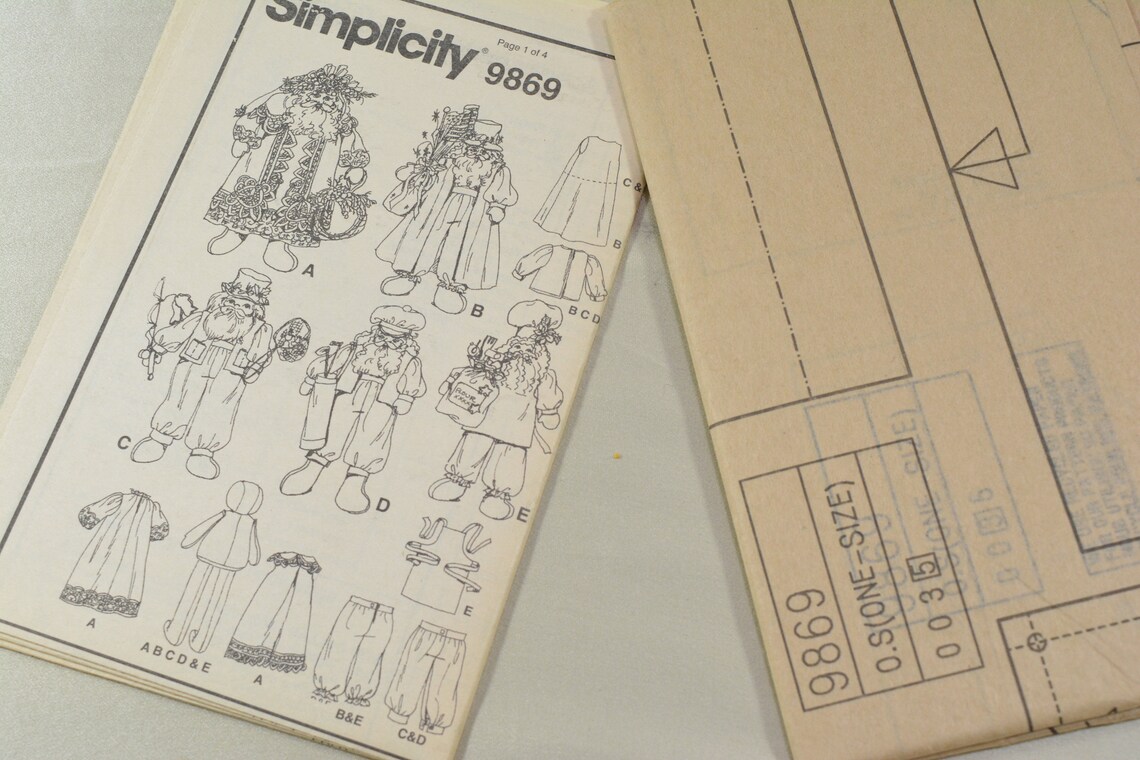 UNCUT Simplicity 9869 Pattern Crafts Doll Figure of Father - Etsy