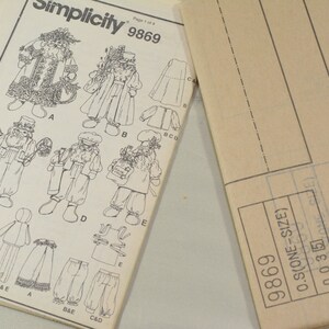 UNCUT Simplicity 9869 Pattern, Crafts, Doll, Figure of Father Christmas ...