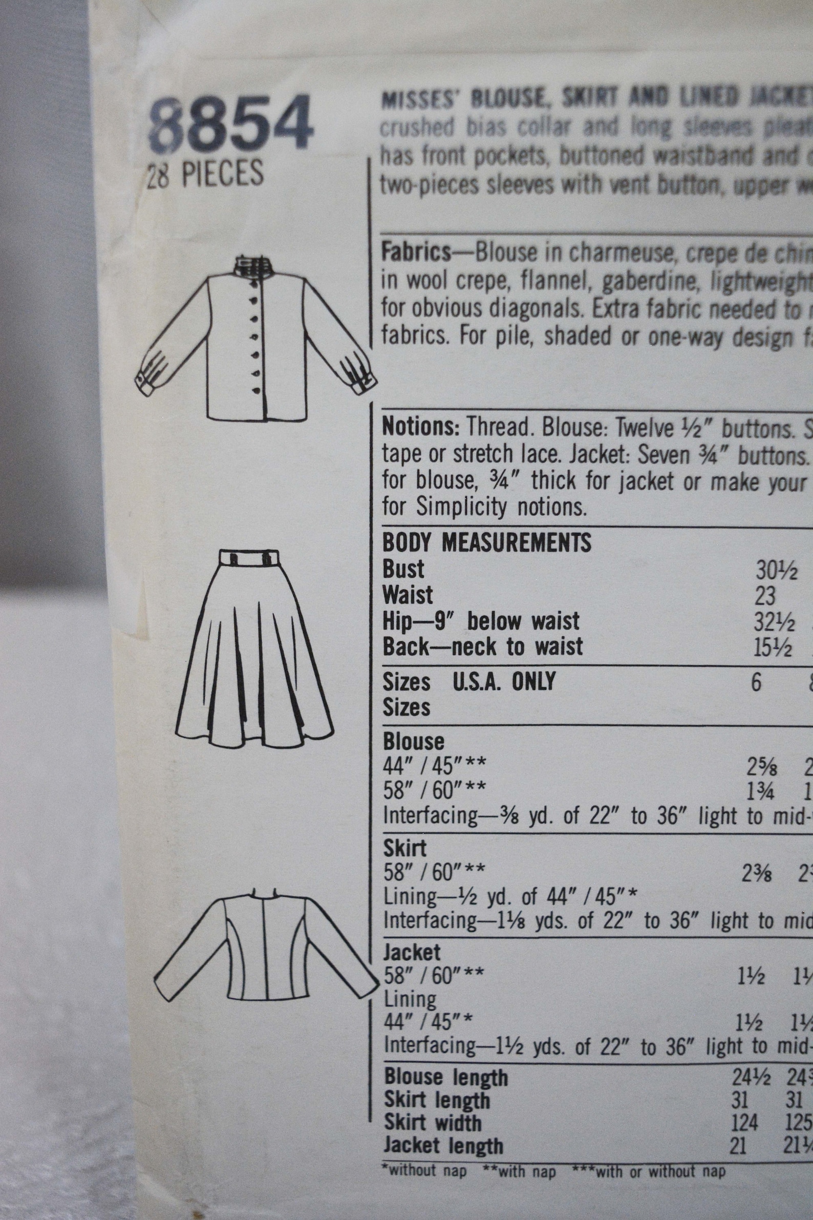 UNCUT Simplicity 8854 Pattern Jones NY Woman's Blouse - Etsy