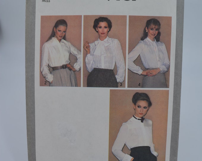UNCUT Simplicity 9127 Pattern, PLUS Size Blouse, Shirt, Pussybow, High ...