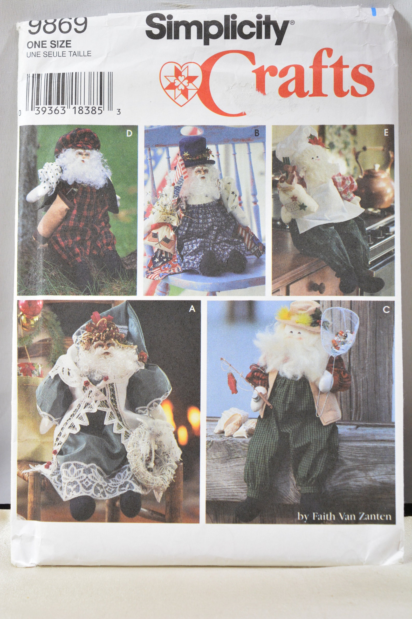 UNCUT Simplicity 9869 Pattern Crafts Doll Figure of Father | Etsy