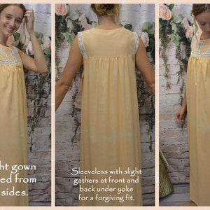 Cotton Comfort, Deadstock SHADOWLINE Peignoir Set, Robe and Night Gown ...