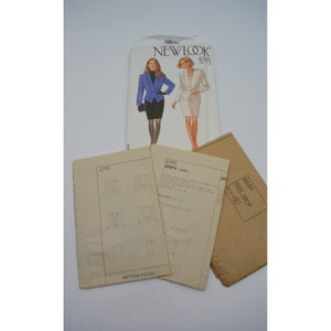 UNCUT New Look 6591 Pattern Sz 8-18, Close Fit Jacket W/uneven Hem ...