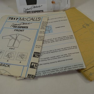 UNCUT Mccalls 7517 Pattern, the Creative Jacket, Coat, Loose Easy ...