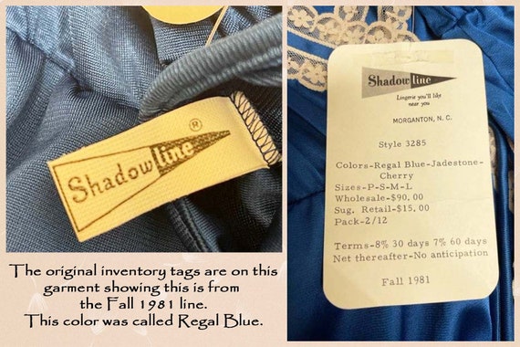 UNWORN Shadowline Feminine Regal Blue Babydoll Short … - Gem