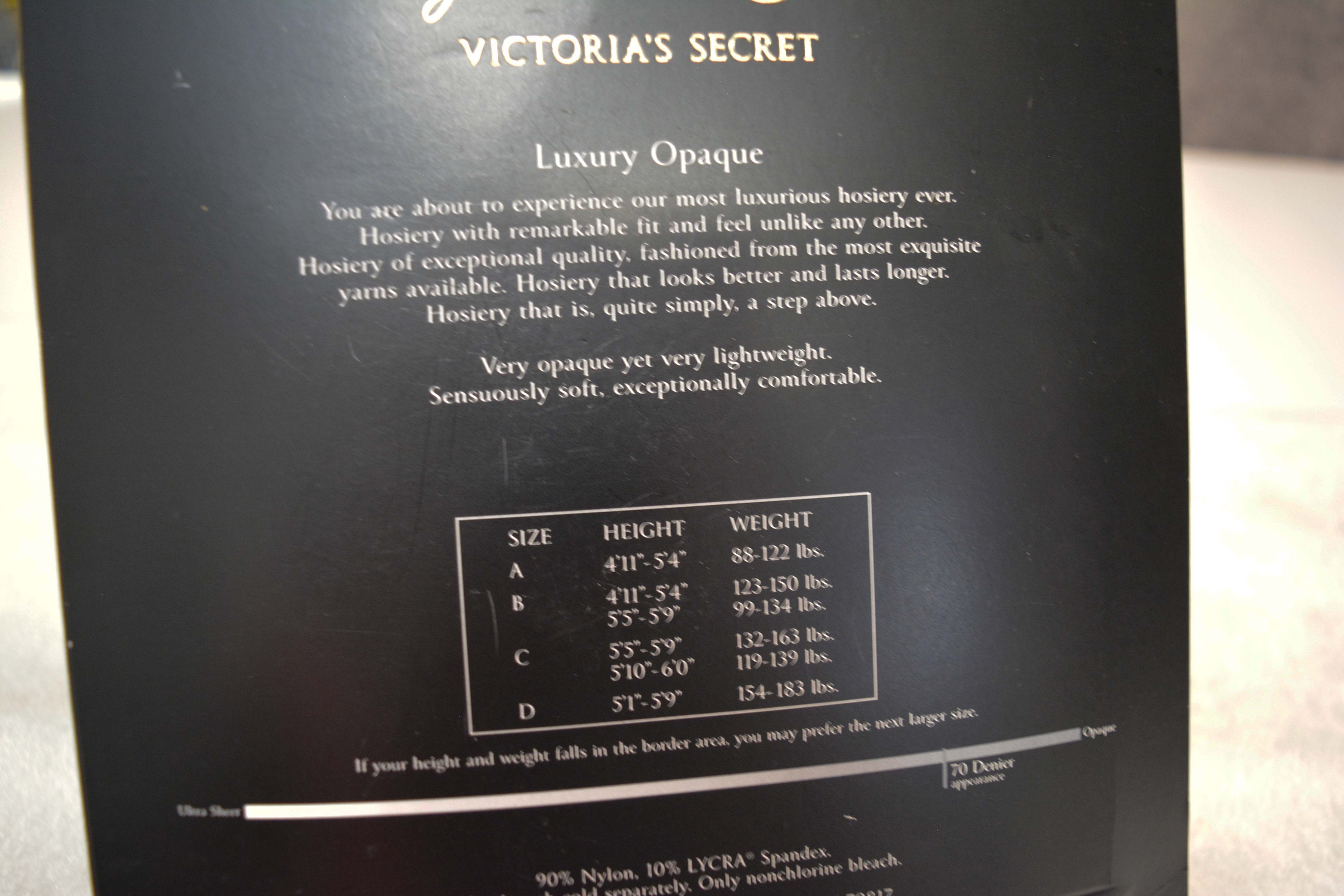 VICTORIA'S SECRET Signature Gold Luxury Opaque Control Top - Etsy