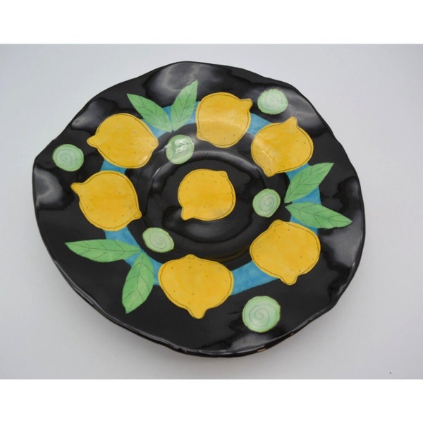 Ceramic Lemon Plate - Etsy