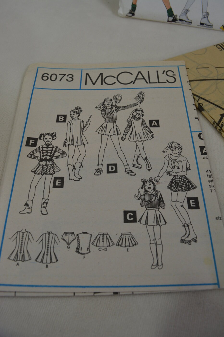 UNCUT Mccalls 6073 Pattern, Girls Costume, Cheerleader, Ice Skating ...