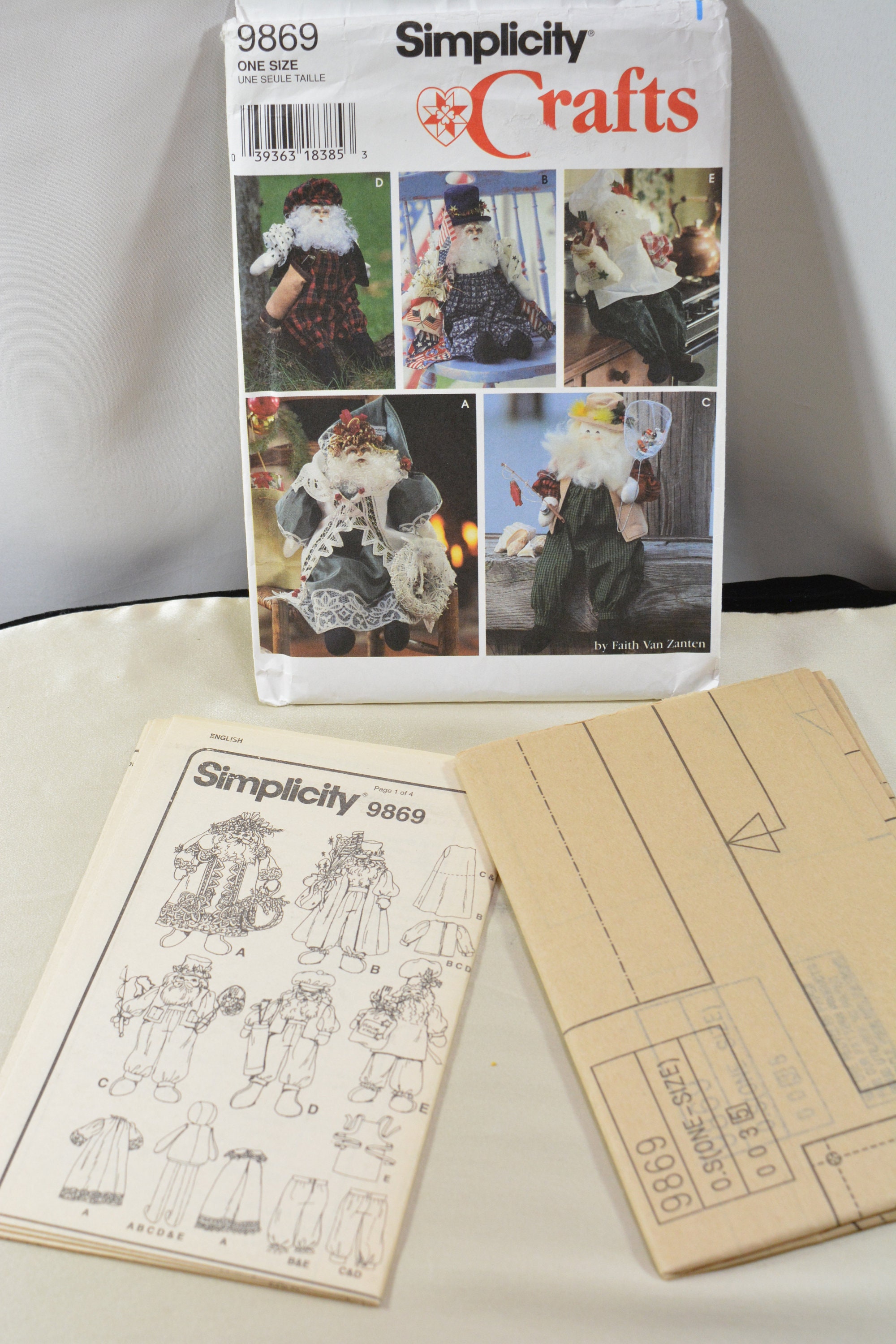 UNCUT Simplicity 9869 Pattern Crafts Doll Figure of Father | Etsy