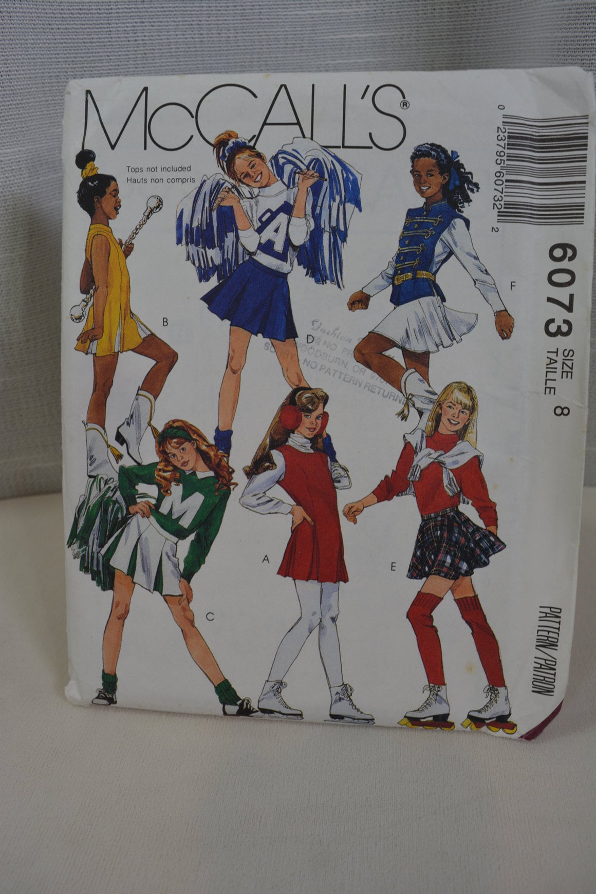 UNCUT Mccalls 6073 Pattern, Girls Costume, Cheerleader, Ice Skating ...