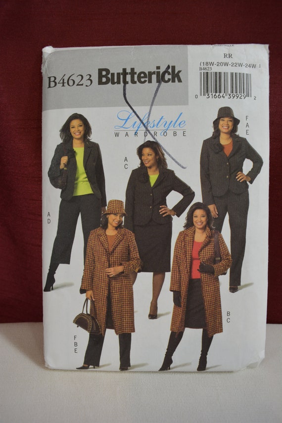 UNCUT Butterick 4623 Pattern Womans Lifestyle Wardrobe Coat - Etsy