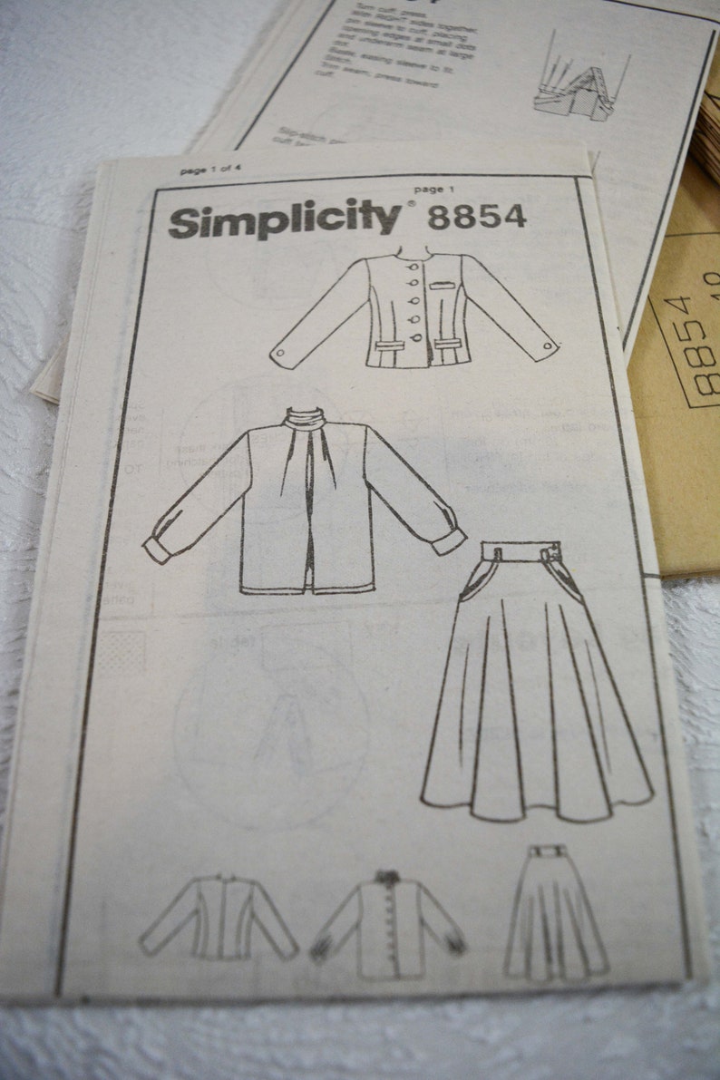 UNCUT Simplicity 8854 Pattern Jones NY Woman's Blouse - Etsy