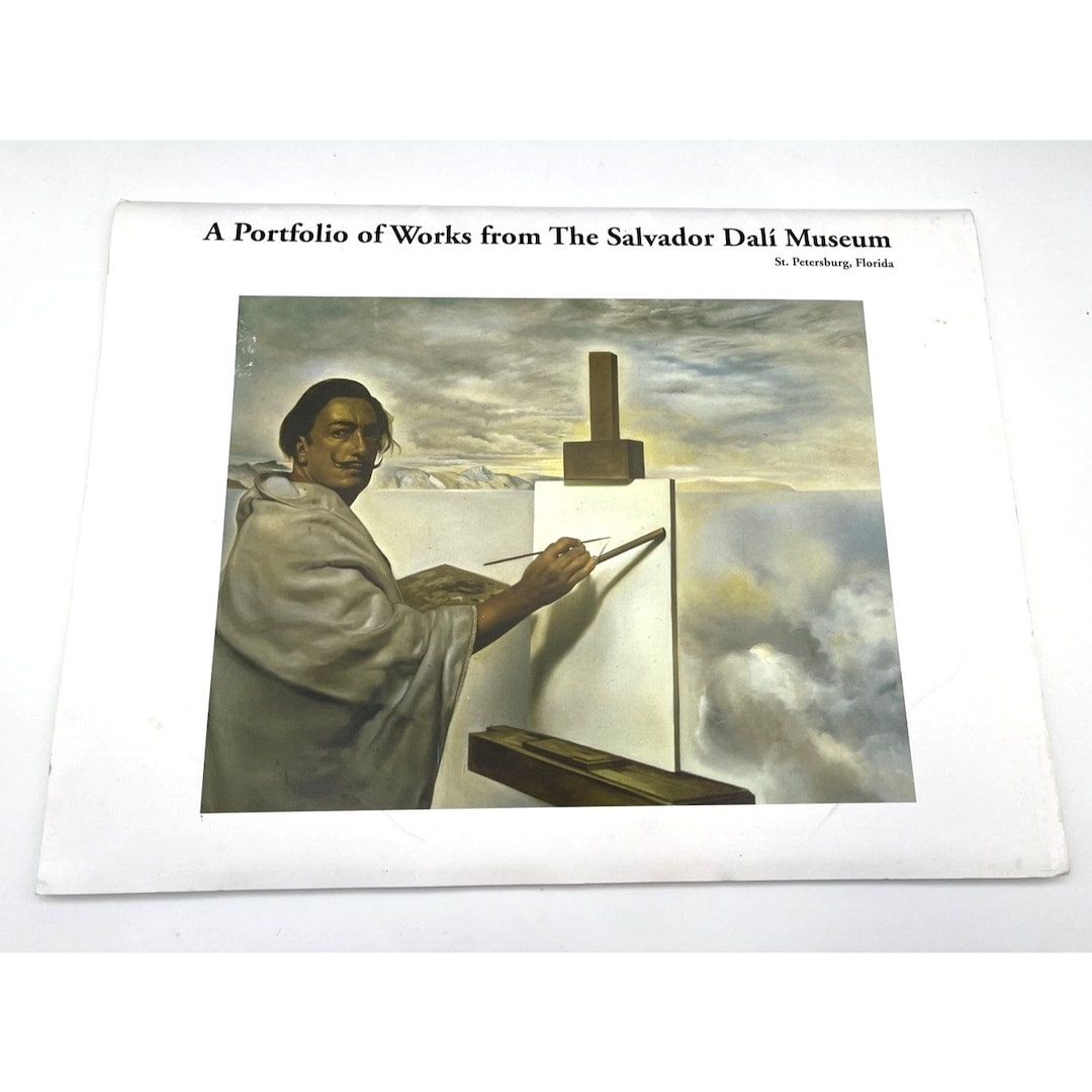 SALVADOR DALI, A Portfolio of Works, 13 Copies of His Works, 12"x16" From Salvador Dali Museum ...