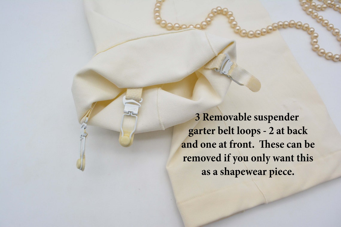SHADOWLINE Shapewear Long Girdle With Garter Loop Options - Etsy