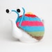 Knitted Blue Stripy Snail Tea Cosy. Tea Lovers Teatime Treat. - Etsy