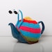 Knitted Blue Stripy Snail Tea Cosy. Tea Lovers Teatime Treat. - Etsy