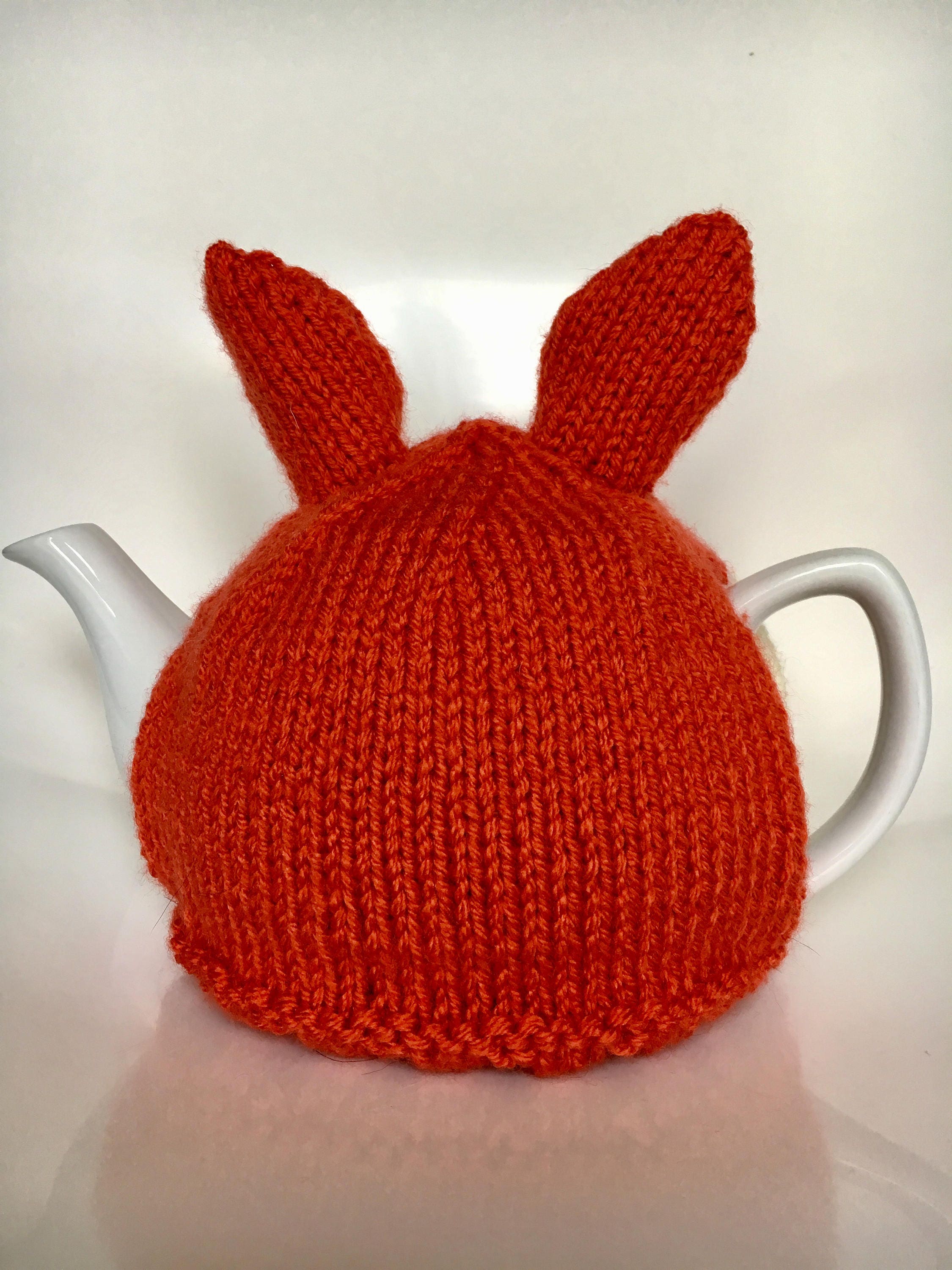 Fox Hand Knitted Tea Cosy. Tea Lovers Teatime Treat. - Etsy