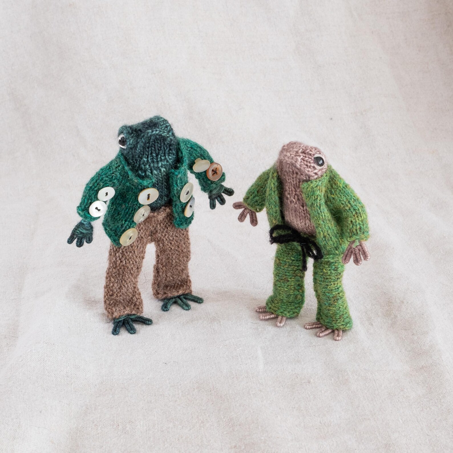 Frog and Toad Characters From the Childrens Story the Lost Button - Etsy