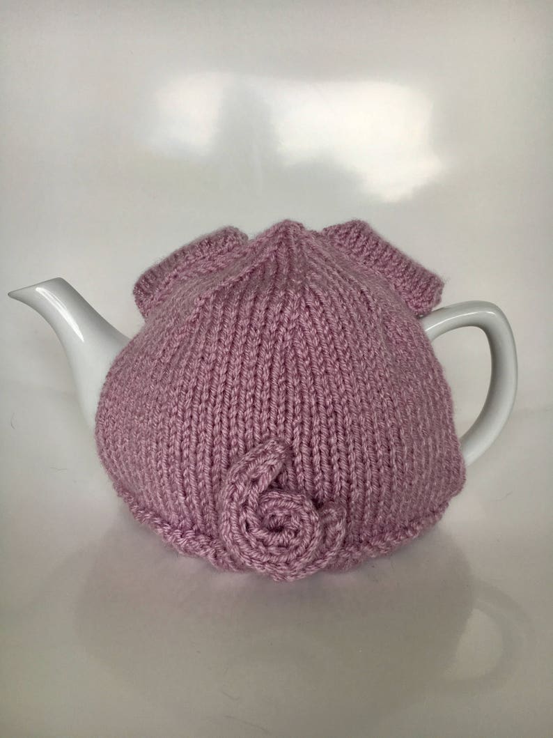 Pink Pig Tea Cosy With Curly Tail. Hand Knitted. Tea Lovers Teatime ...