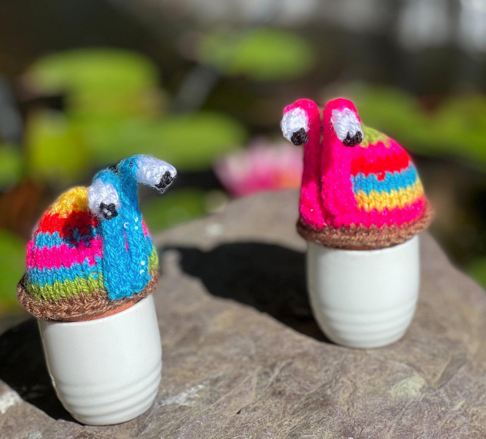 Knitted Pink Stripy Snail Tea Cosy. Tea Lovers Gift. - Etsy UK