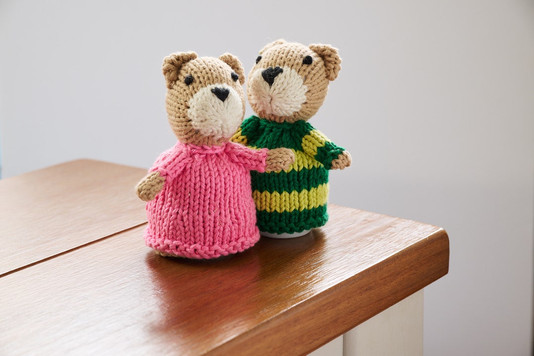 Egg Cosy Teddy Bears by Rupert's House - Hand Knitted in Washable ...